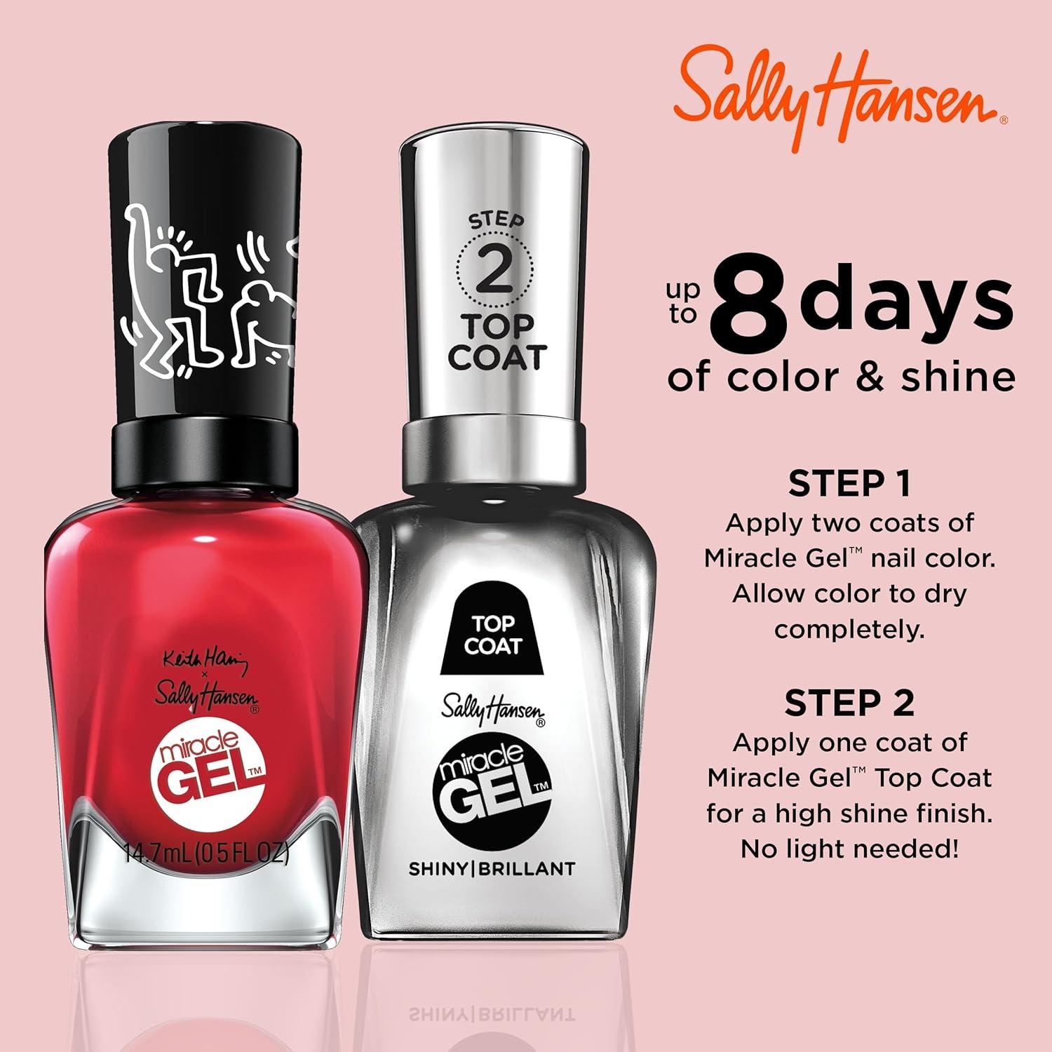 Sally Hansen Miracle Gel Keith Haring Salon Quality Nail Polish | Gel ...